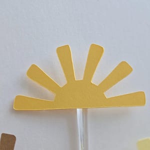 Sun Cupcake Toppers, Sunny Cupcake Toppers, Sunshine Cupcake Toppers ...