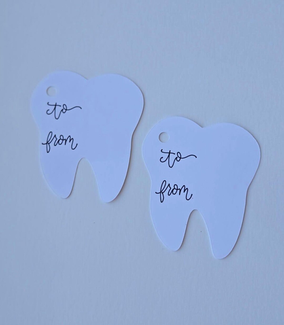 Tooth Shaped Gift Tags: Dental Hygienist, Dentist, or Graduate - Set of ...