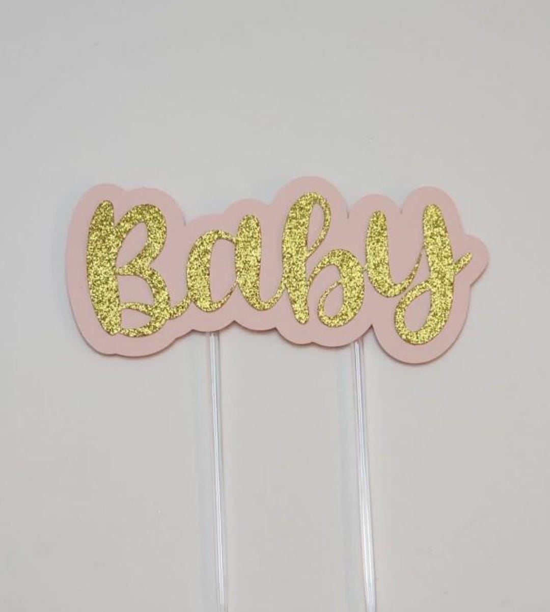 Baby Cake Topper, Pink Baby Shower Cake Topper, Baby Girl Shower Topper ...