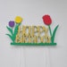 Tulip Birthday Cake Topper: Spring Party Decor - Etsy