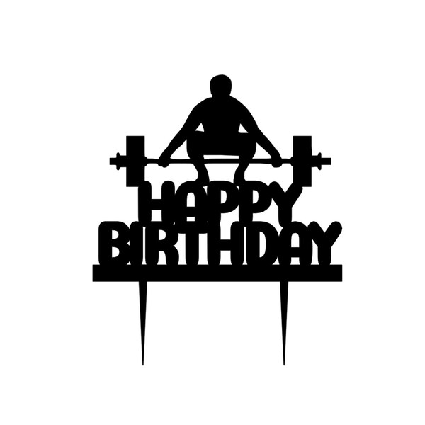 Gym Cake Topper - Etsy