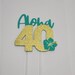Aloha Cake Topper Hawaiian Cake Topper Luau Cake Topper - Etsy