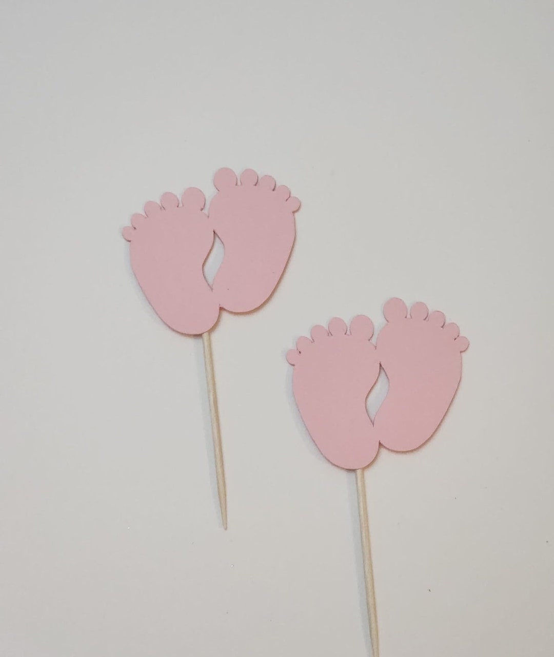 Pink Baby Feet Cupcake Toppers: Baby Shower Decorations (set of 12) - Etsy