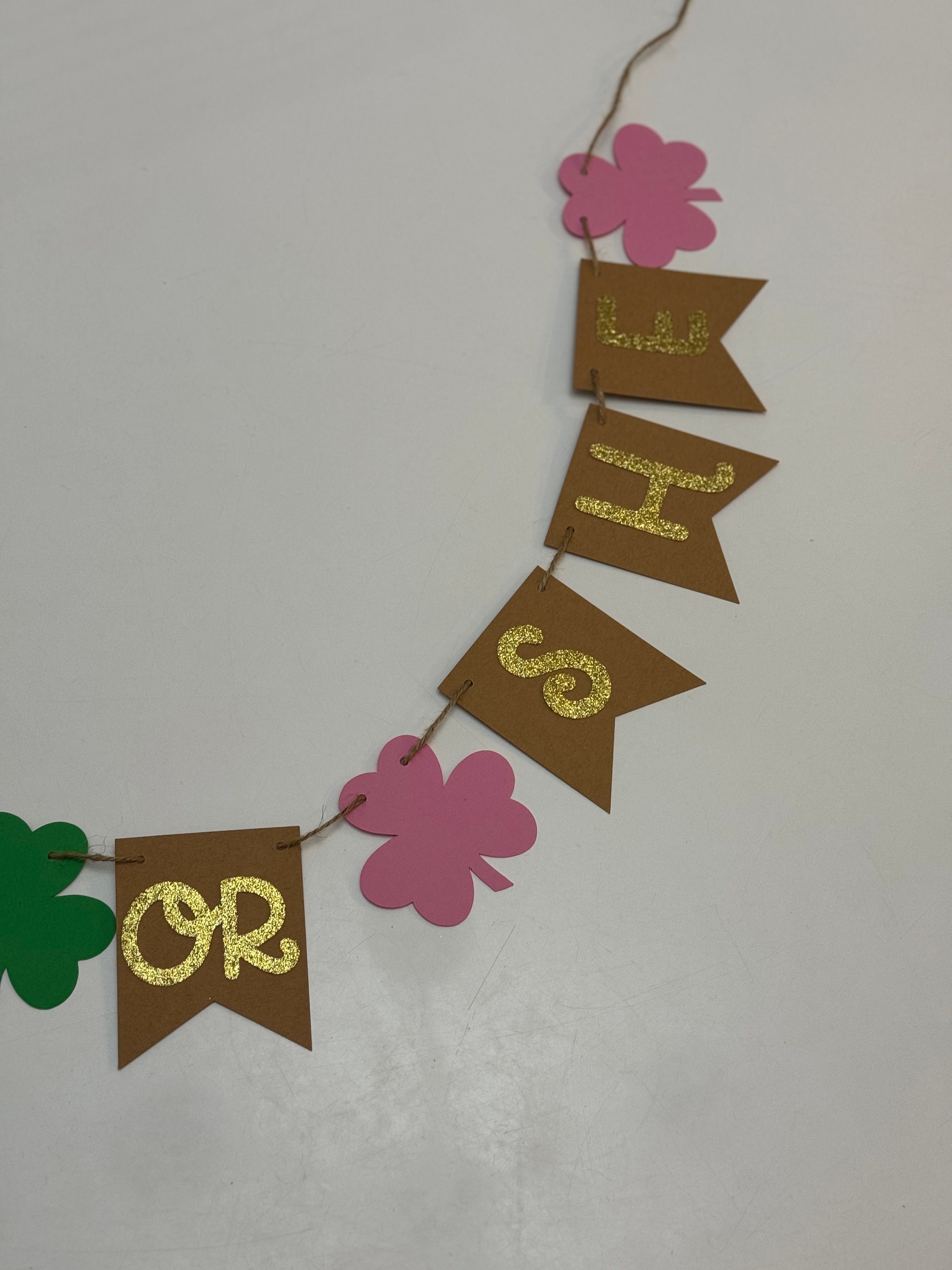 St. Patrick's Gender Reveal Banner: Shamrock or Four Leaf Clover - Etsy