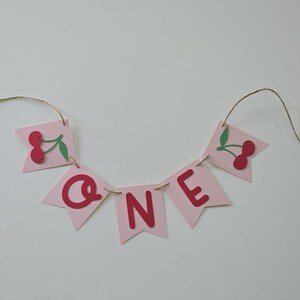 Cherry Banner, Cherry Birthday Banner, Im One Banner, Cherry Banner ...