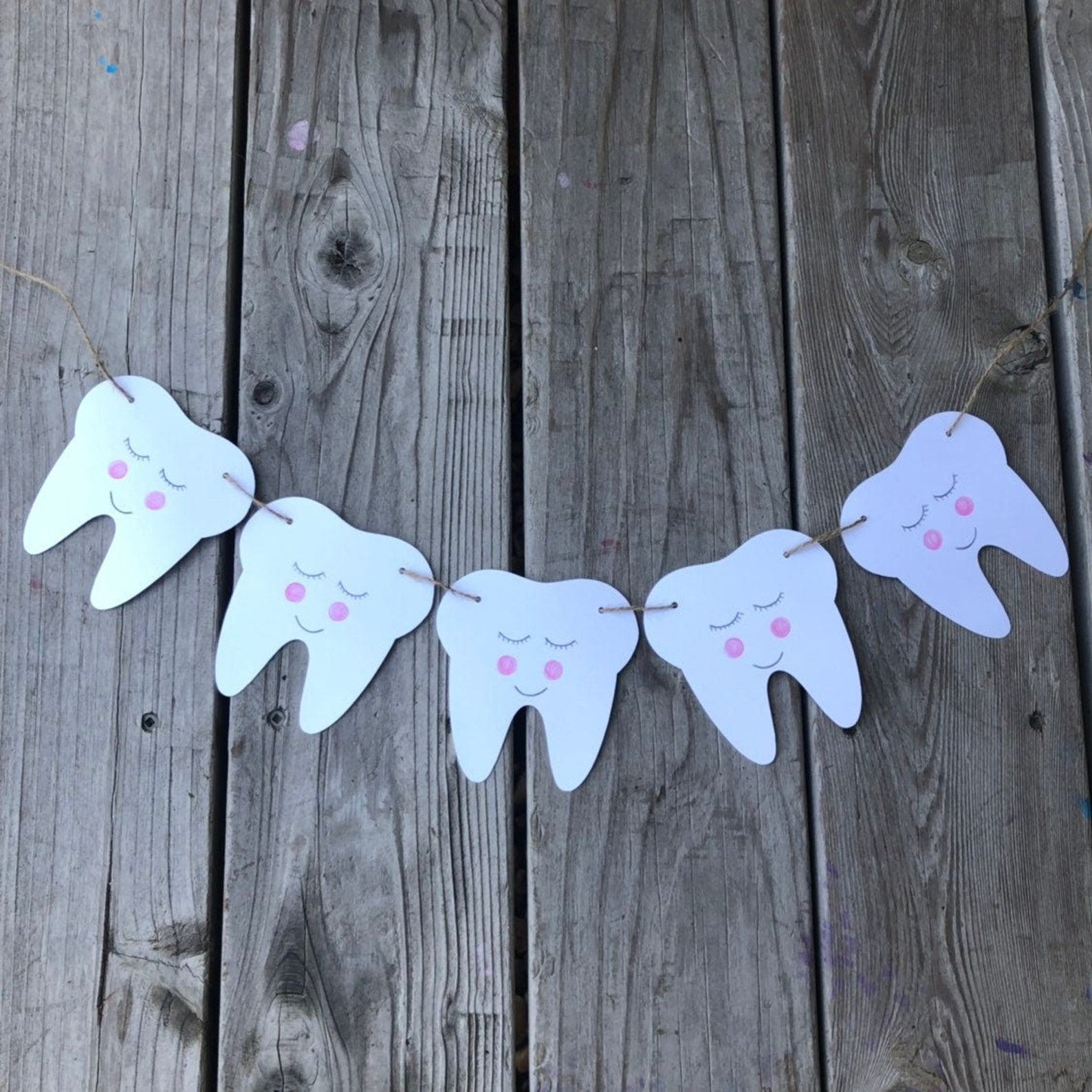 Tooth Banner Smiling Tooth Banner First Tooth Banner | Etsy