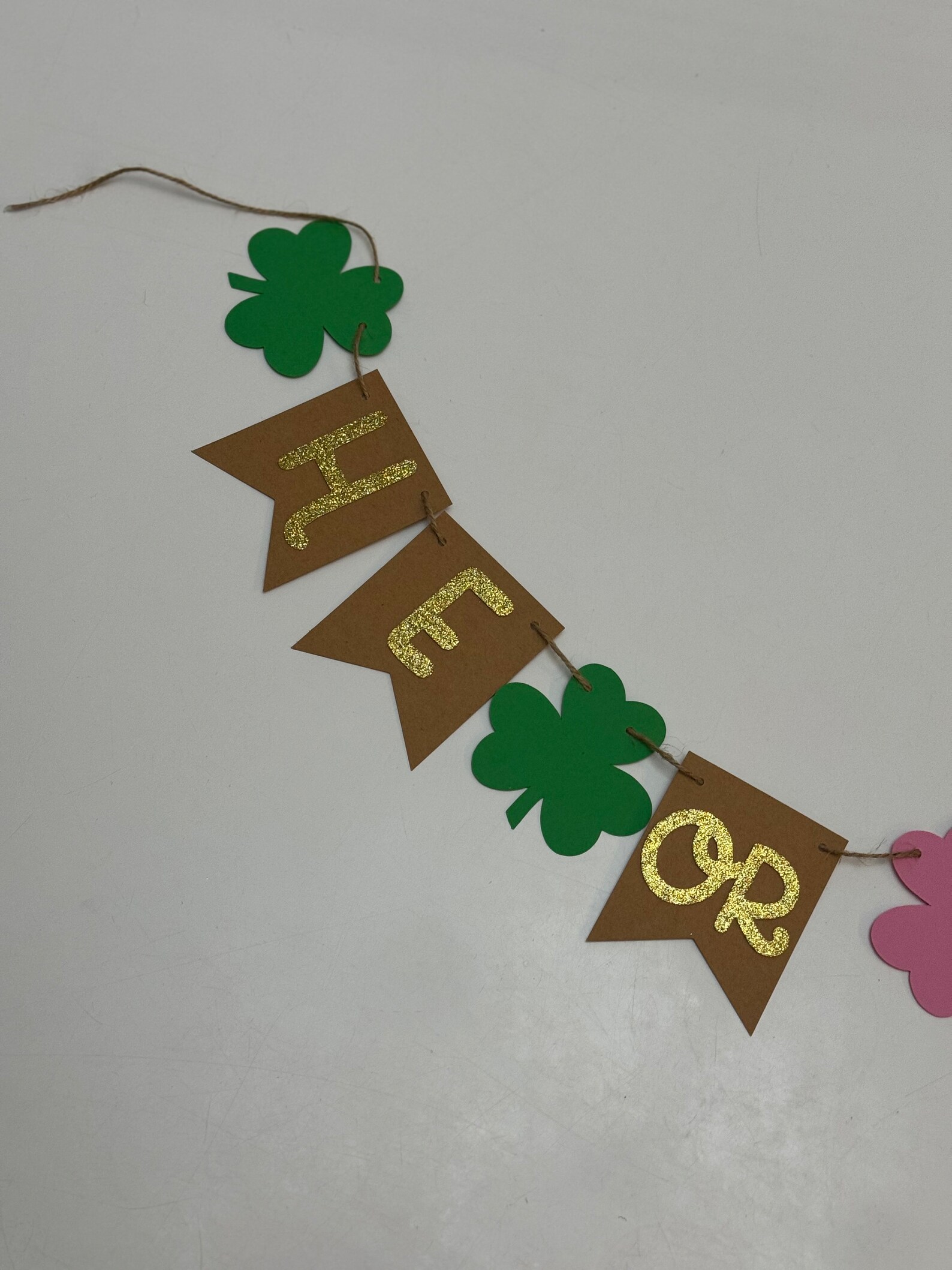 St. Patrick's Gender Reveal Banner: Shamrock or Four Leaf Clover - Etsy