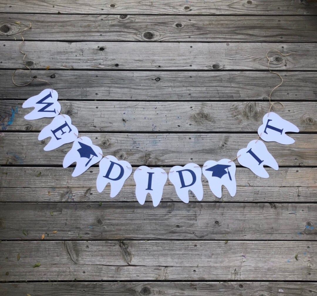 Tooth Banner, Dental Grad Banner, Dentist Banner, Tooth Custom Banner ...