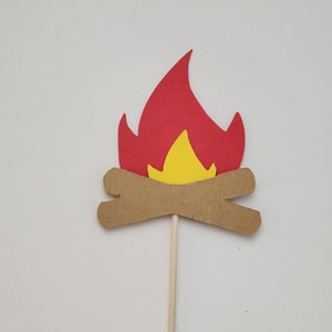 Fire Cupcake Toppers, Campfire Cupcake Toppers, Camp Cupcake Toppers ...