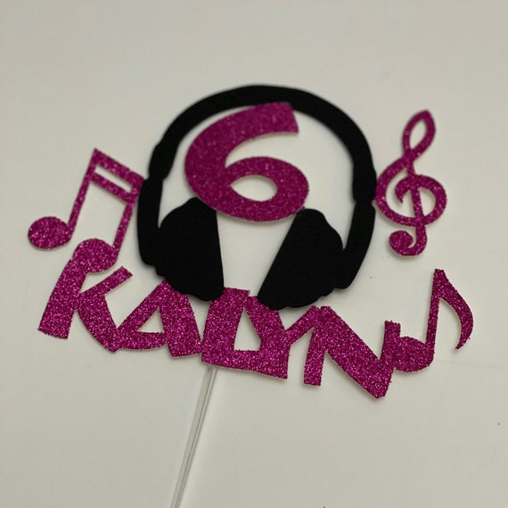 Music Cake Topper Musical Cake Topper Music Birthday Cake | Etsy