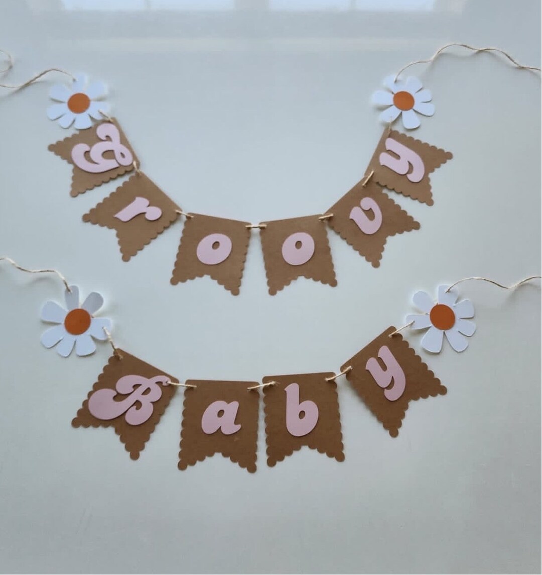 Groovy Baby Shower Banner, Groovy Baby Banner, Groovy Banner, Baby ...