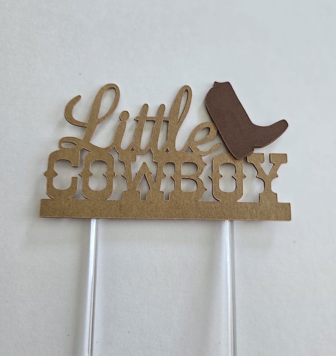 Cowboy Cake Topper, Little Cowboy Cake Topper, Cowboy Birthday Cake ...