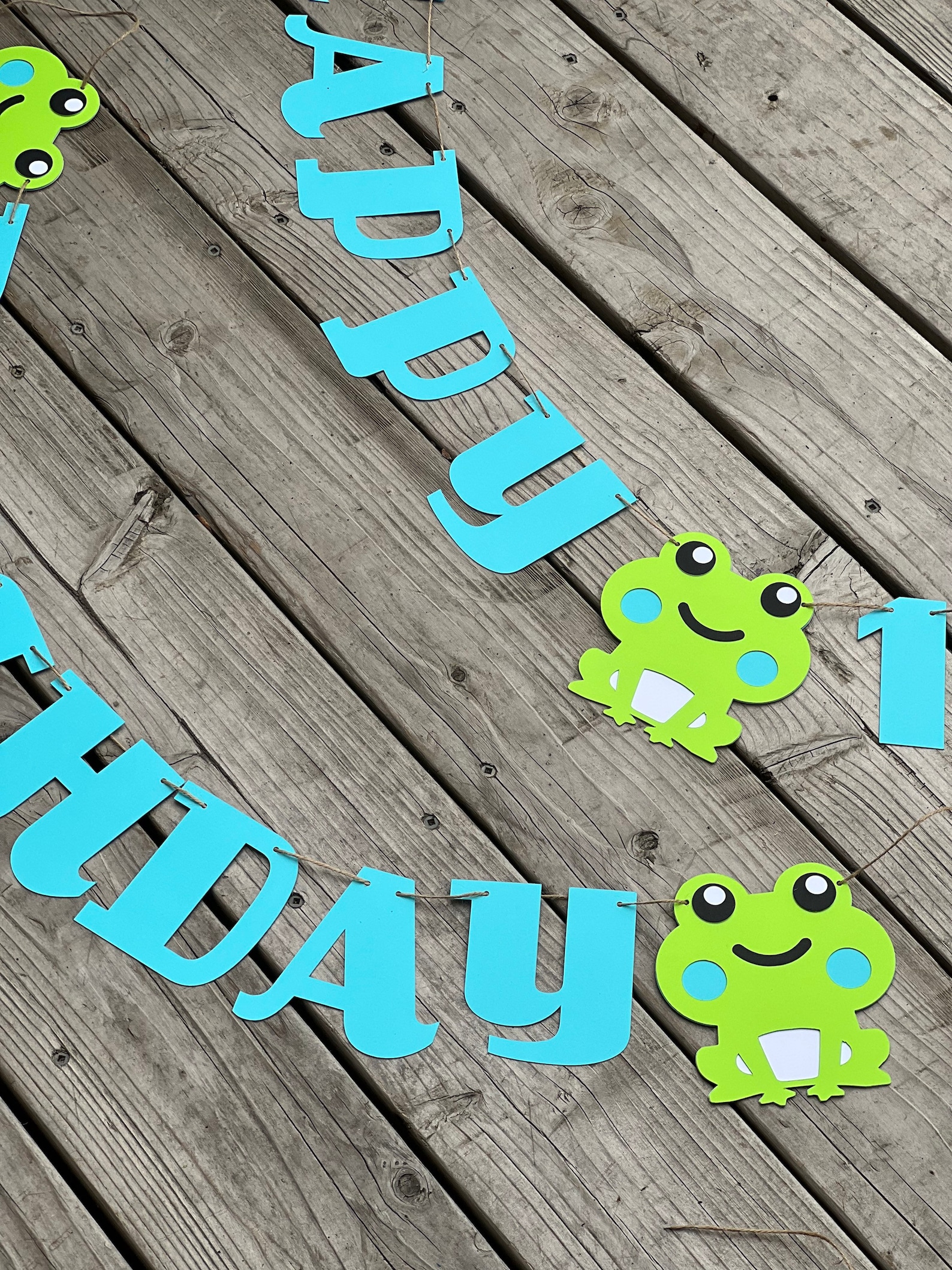 Frog Banner Frog Birthday Banner Froggy Banner First - Etsy