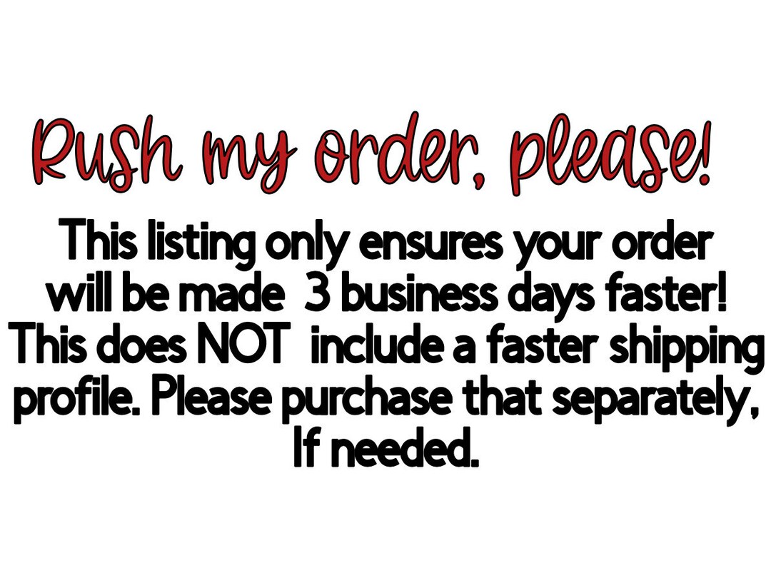 Rush Order Fee: 3-day Processing for Banners & Toppers - Etsy