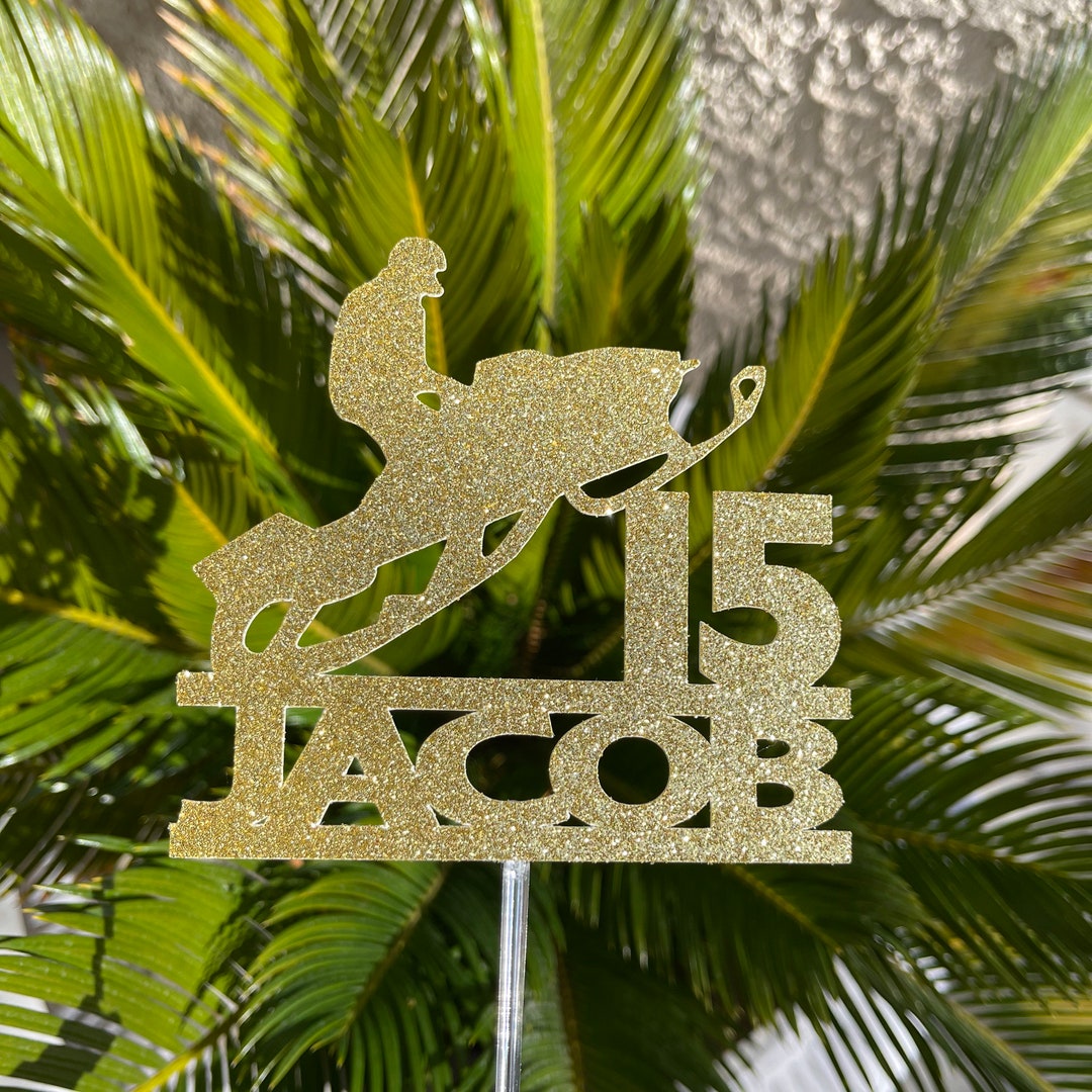 Winter Sports Cake Topper, Snow Mobile Cake Topper, Snowmobiling Cake ...