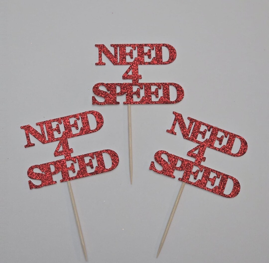 Need Four Speed Cupcake Toppers, Need 4 Speed Cupcake Toppers, 4th ...