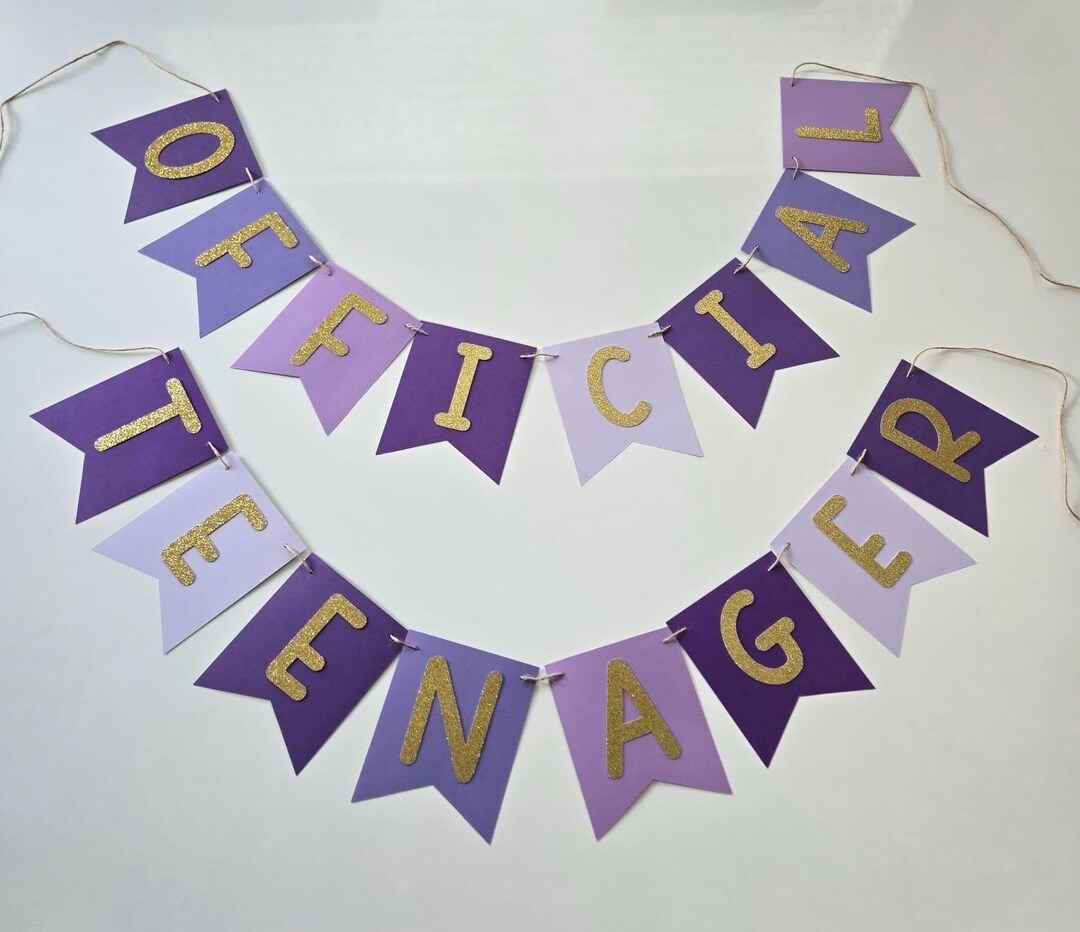 Purple Banner, Purple Custombanner, Girly Banner, Teenage Banner ...