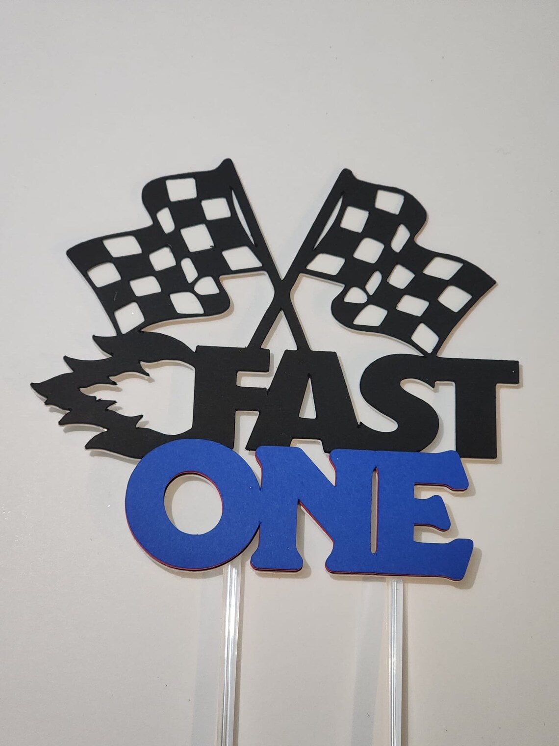 Fast One Cake Topper: Racing 1st Birthday Decoration - Etsy