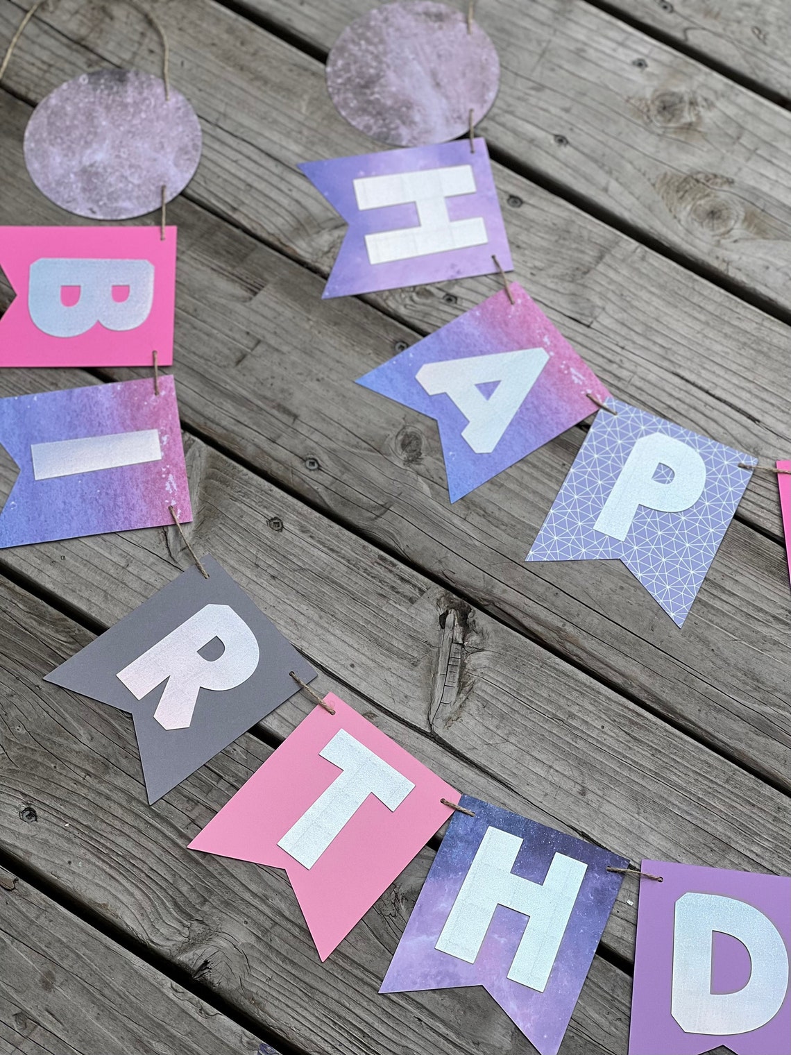 Space Banner Moon Banner Two the Moon Banner Moon Birthday - Etsy