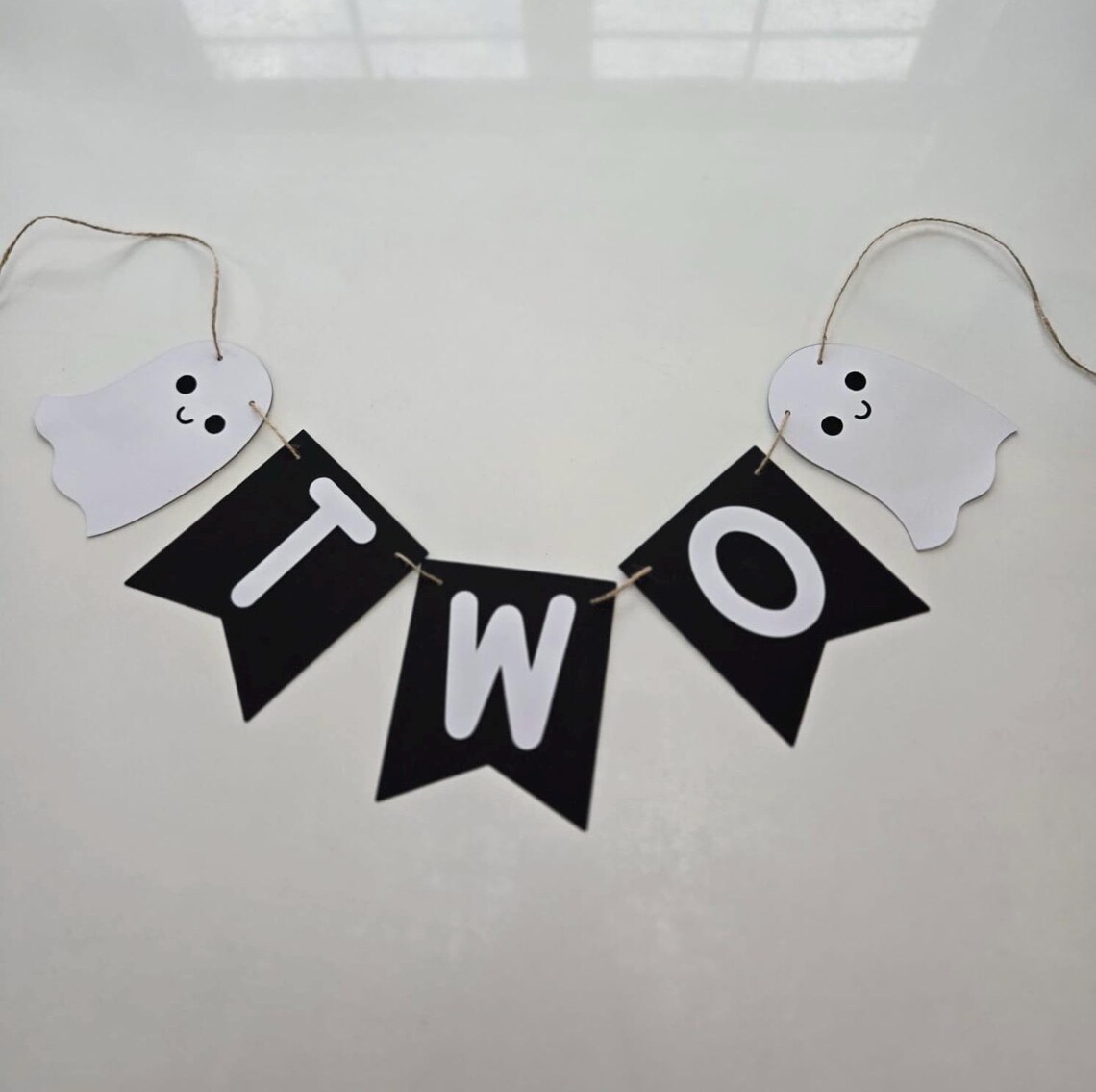 Spooky Two Birthday Banner: Ghost Halloween Party Decor - Etsy