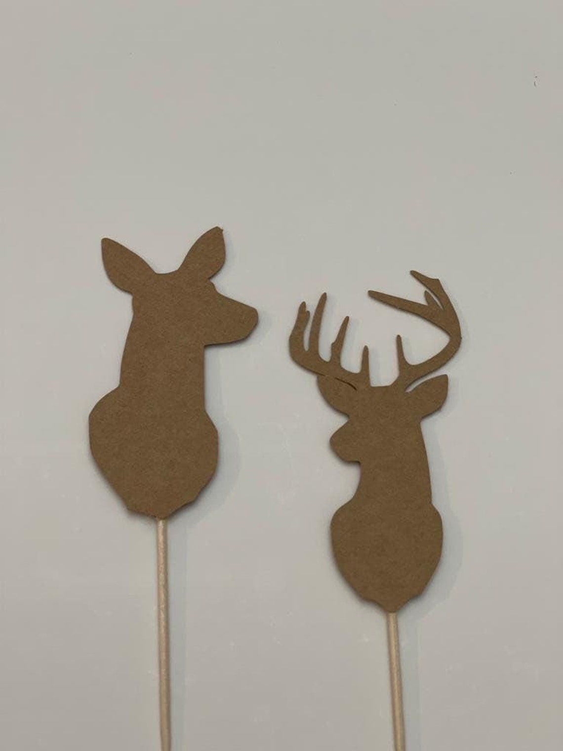 Hunting Gender Reveal Cupcake Toppers Buck or Deer Gender - Etsy