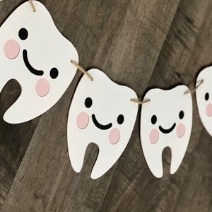 Tooth Banner, Smiling Tooth Banner, First Tooth Banner, Hanging Tooth ...
