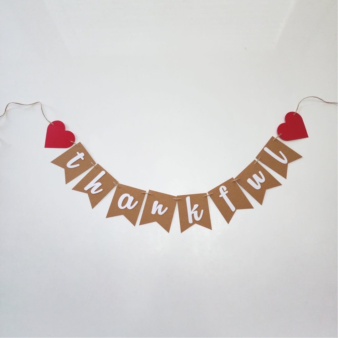 Thankful Decorations, Thankful Banner, Give Thanks Banner, Thankful ...