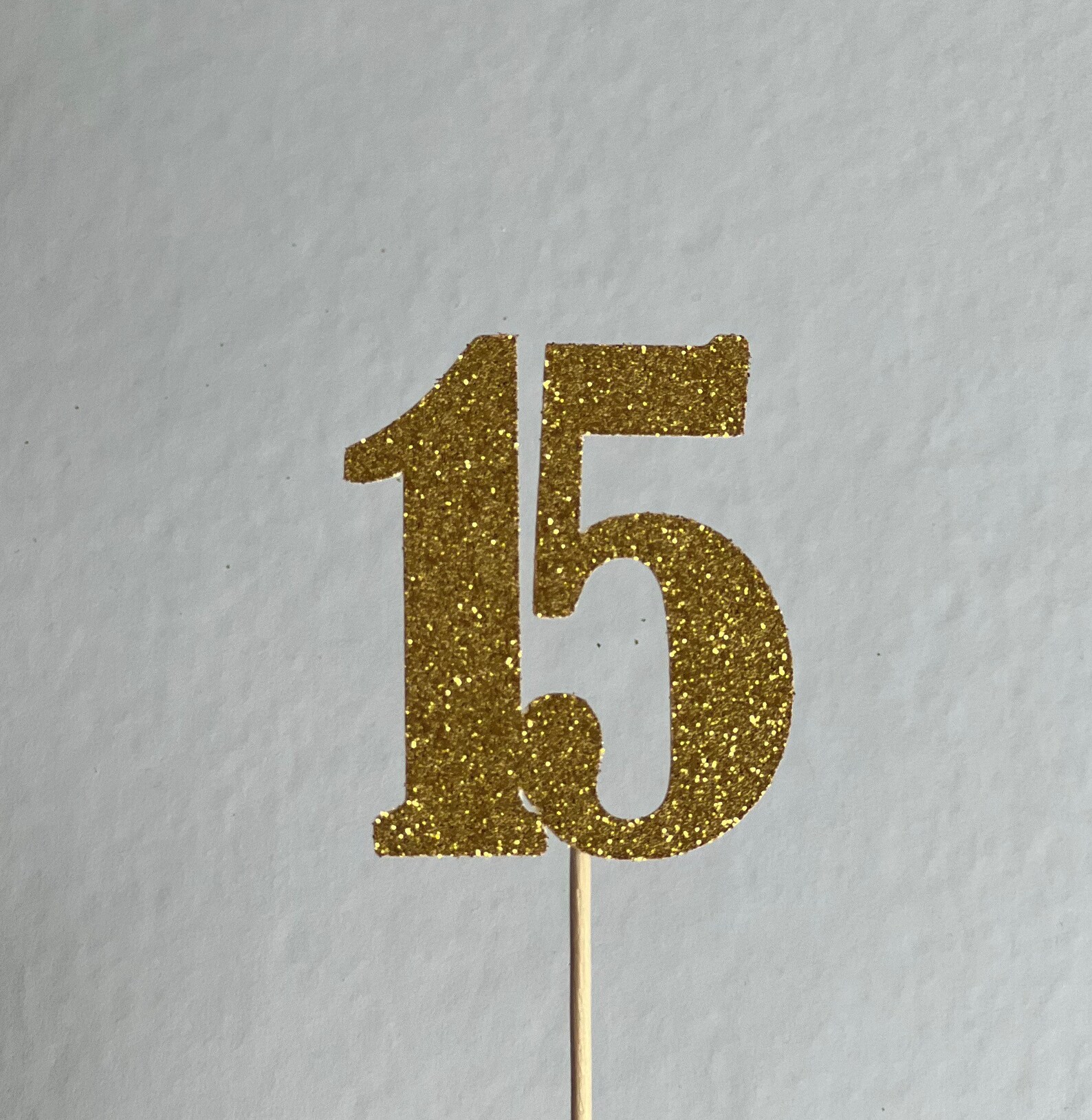15 Cupcake Topper Fifteenth Birthday Cupcake Toppers - Etsy