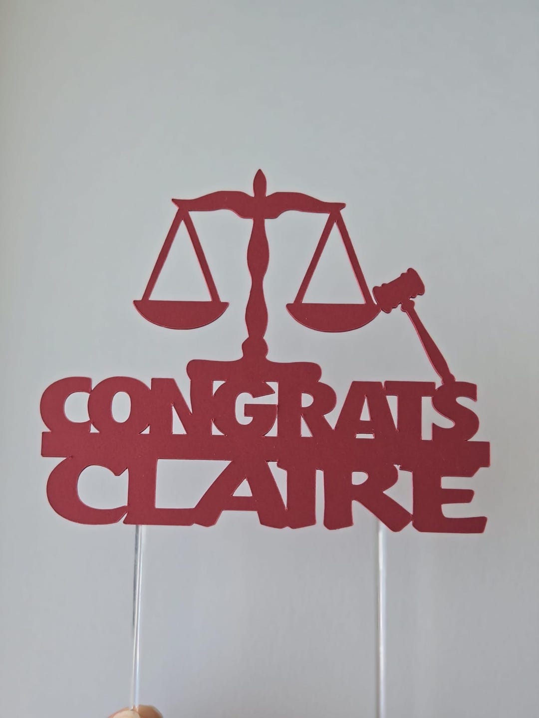 Lawyer Graduation Cake Topper: Scales of Justice, Gavel - Etsy