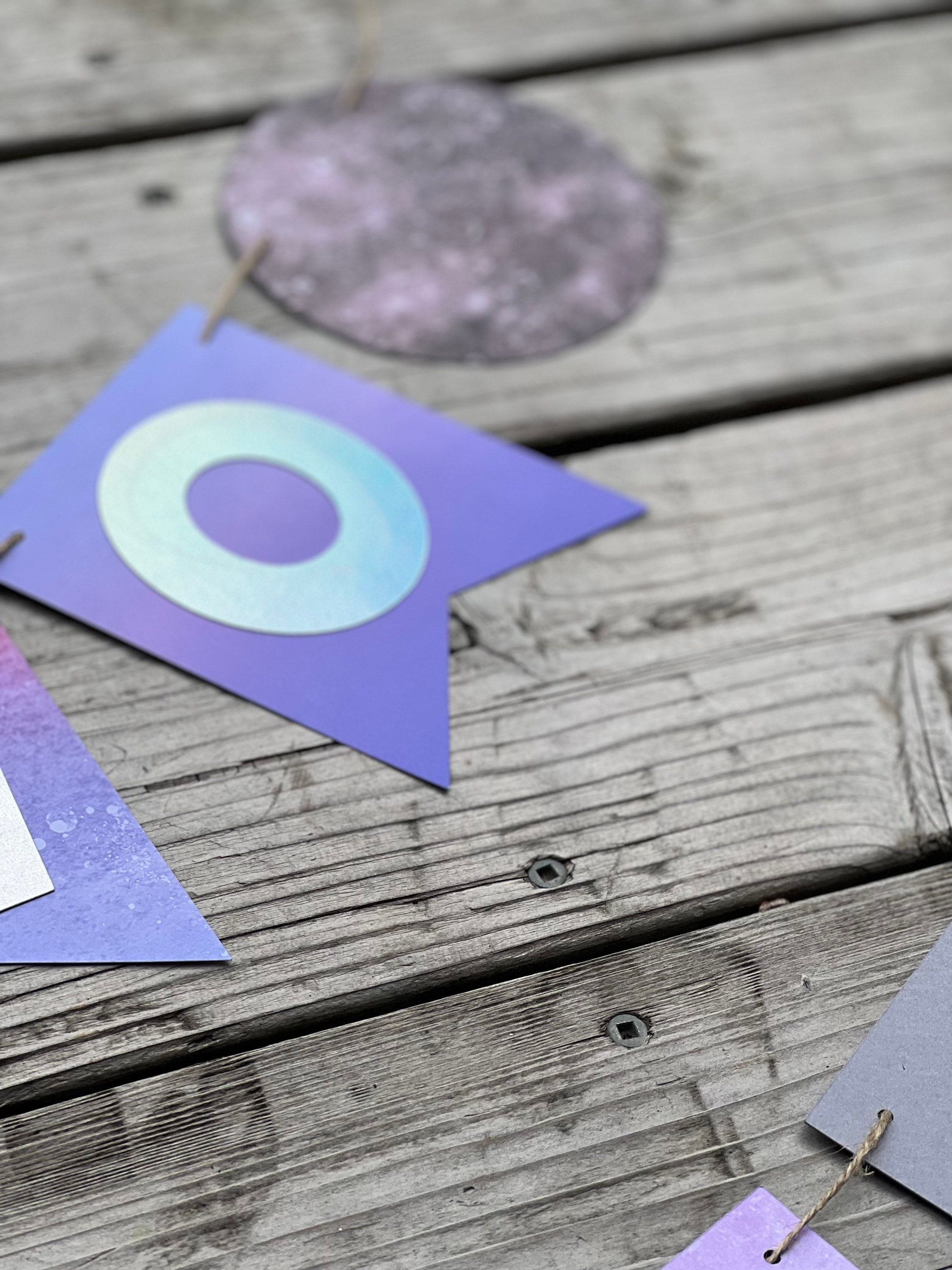 Space Banner Moon Banner Two the Moon Banner Moon Birthday - Etsy