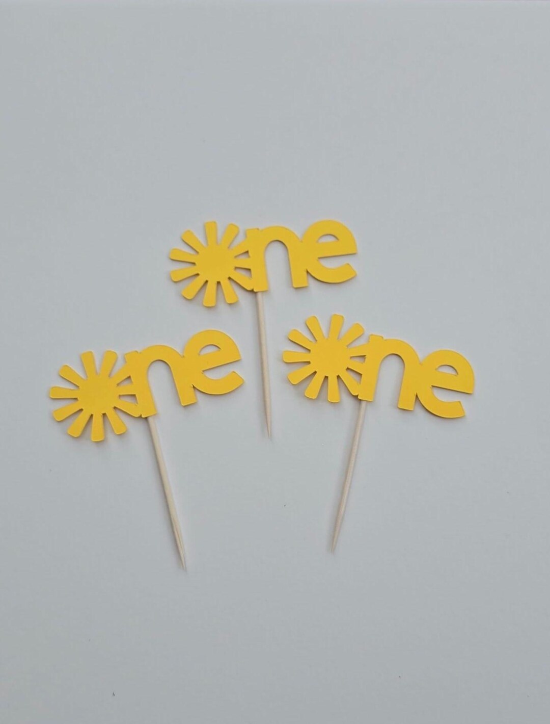 Sun 'one' Cupcake Toppers: First Birthday, Set of 12 - Etsy