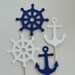 Nautical Cupcake Toppers, Nautical Toppers, Nautical Cake Toppers ...