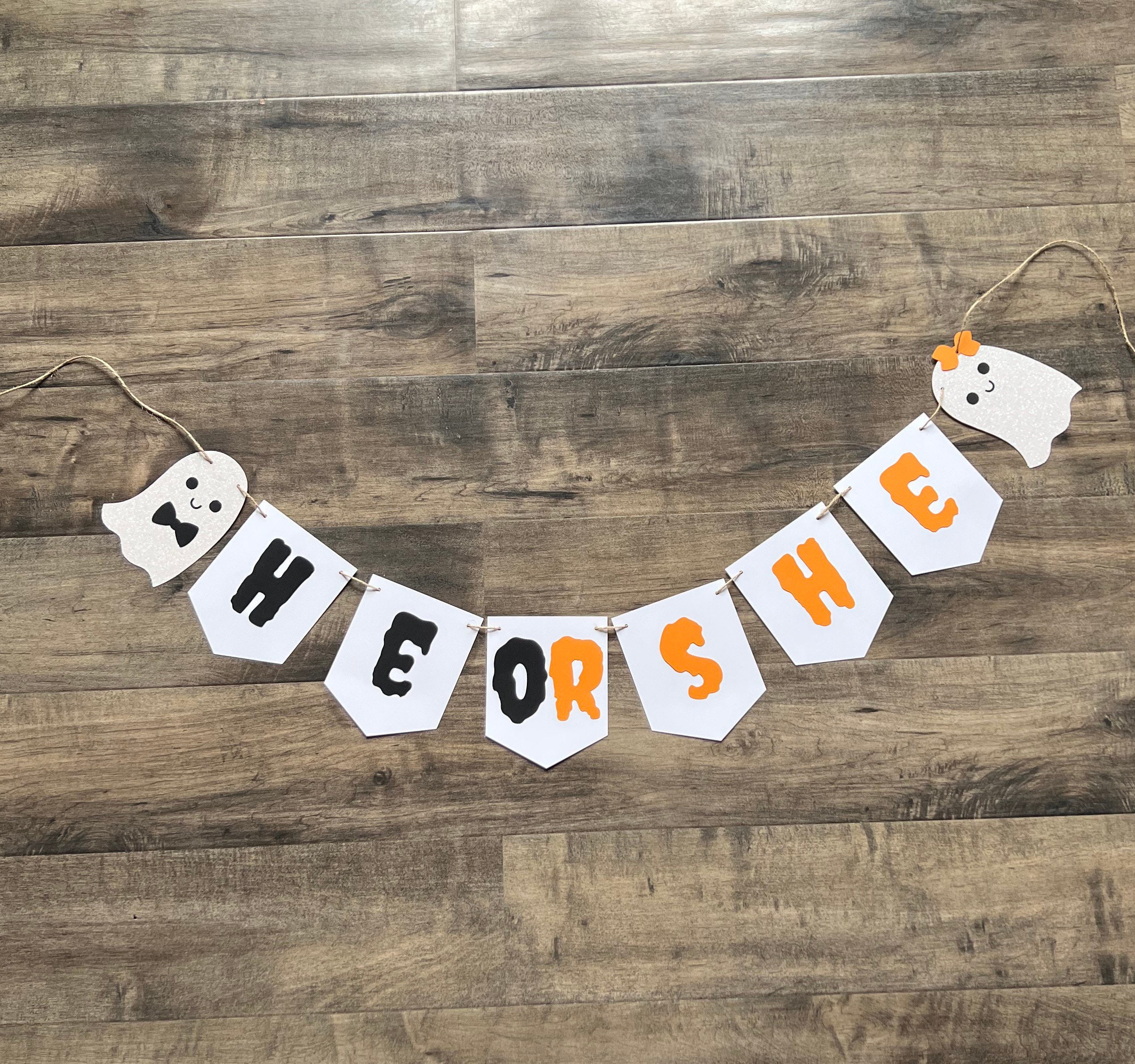 Gender Reveal Banner Fall Gender Reveal Banner Halloween - Etsy