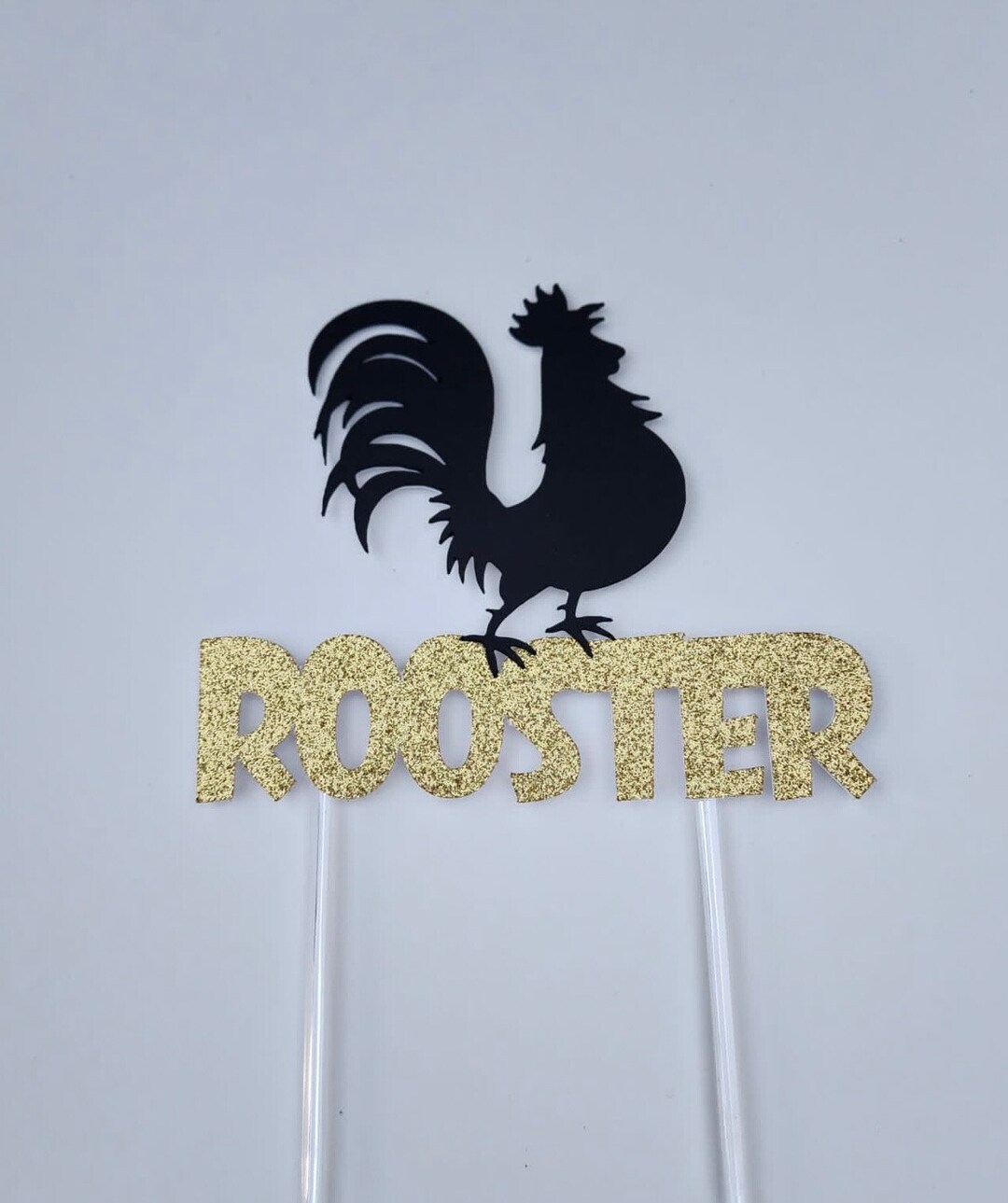 Rooster Cake Topper: Sparkle Birthday Party Decoration - Etsy