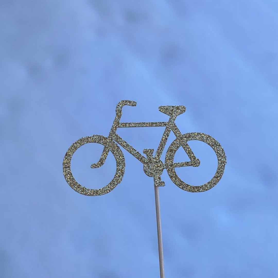 Bicycle Cupcake Toppers: Bike Party Decorations (set of 12) - Etsy