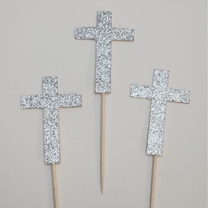 Cross Cupcake Toppers, Cross Toppers, Christening Cupcake Toppers ...