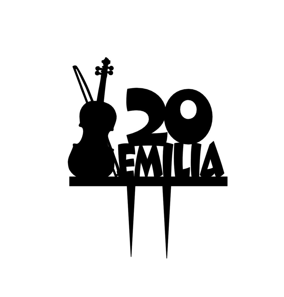 Violin Cake Topper Violin Birthday Cake Topper Violinist - Etsy