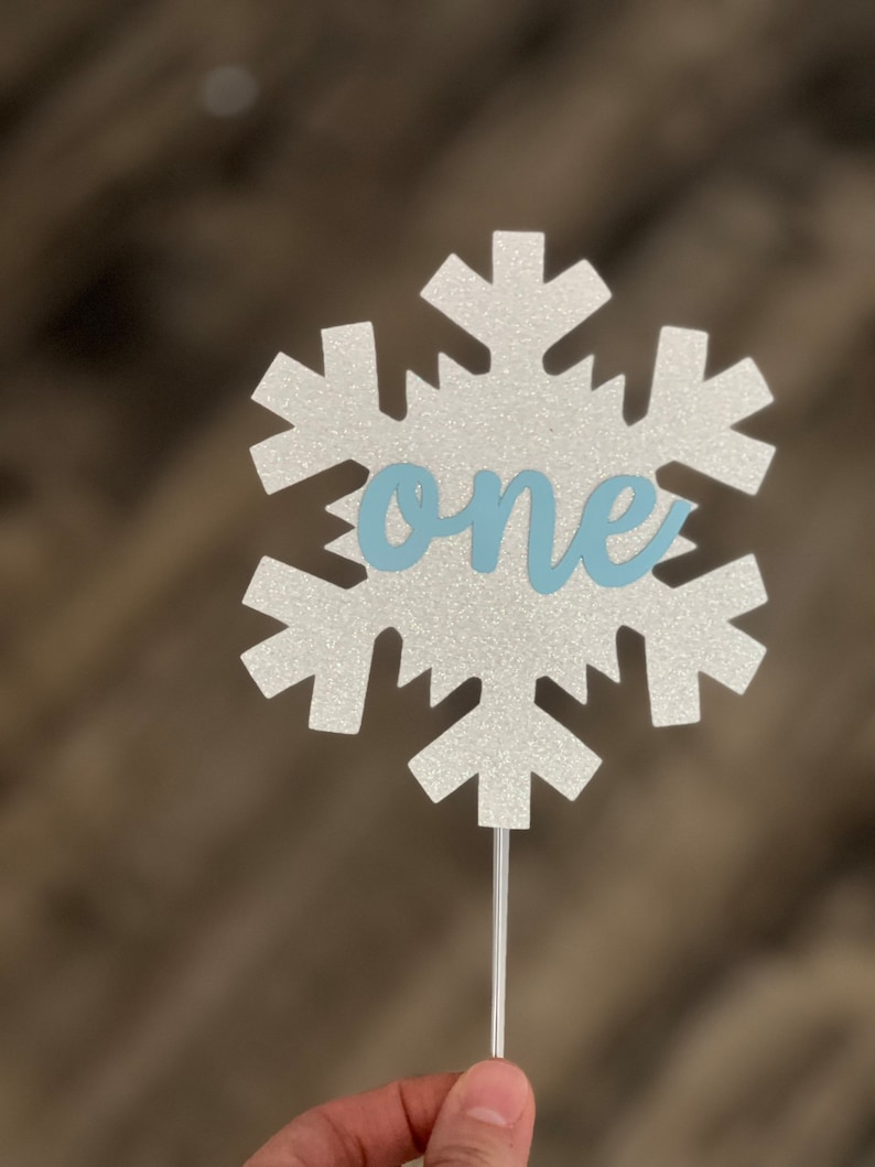 Snow Flake Cake Toppers Winter Cake Topper Snow Cake Topper - Etsy