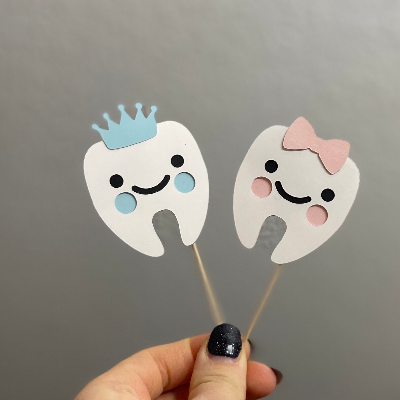 Tooth Cupcake Toppers First Tooth Cupcake Toppersdental - Etsy