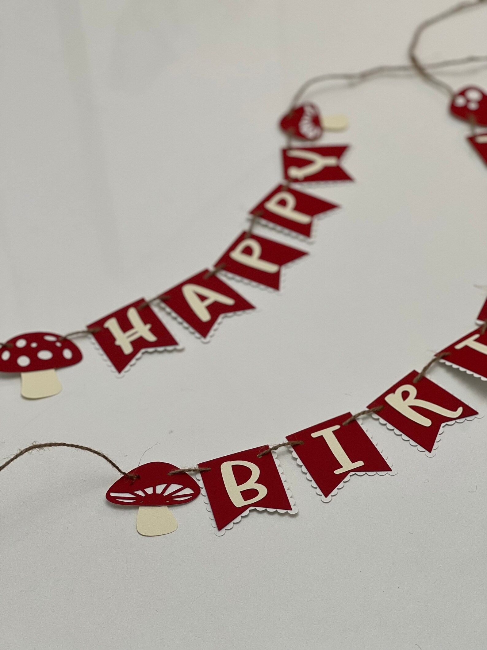 Mushroom Banner Mushroom Birthday Banner Mushroom Party - Etsy