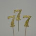Seven Cupcake Topper, Seven Birthday Cupcake Toppers, 7th Cupcake ...