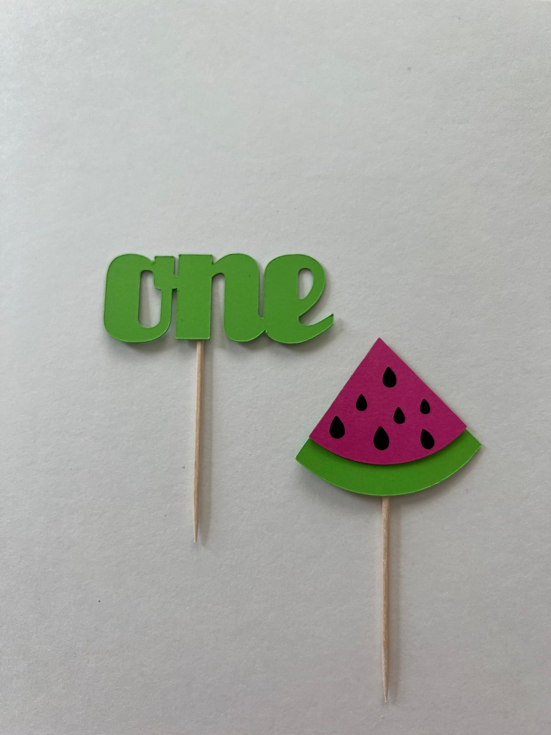 Watermelon Cupcake Toppers, Watermelon, Fruit Cupcake Toppers, Melon ...