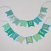 Blue Birthday Banner, Turquoise Banner, Teenager Birthday Banner ...