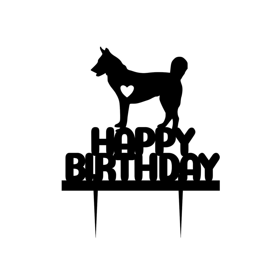 Husky Cake Topper, Husky Birthday Cake Topper, Husky Topper, Husky ...
