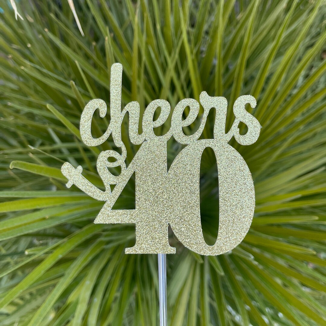 40 Cake Topper, Forty Cake Topper, Im Forty Cake Topper, 40 Birthday ...
