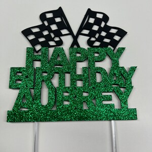 Racing Cake Topper, Racing Flags Cake Topper, Finish Line Cake Topper ...