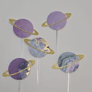 Planet Cupcake Toppers, Planets Cupcake Toppers, Solar System Cupcake ...