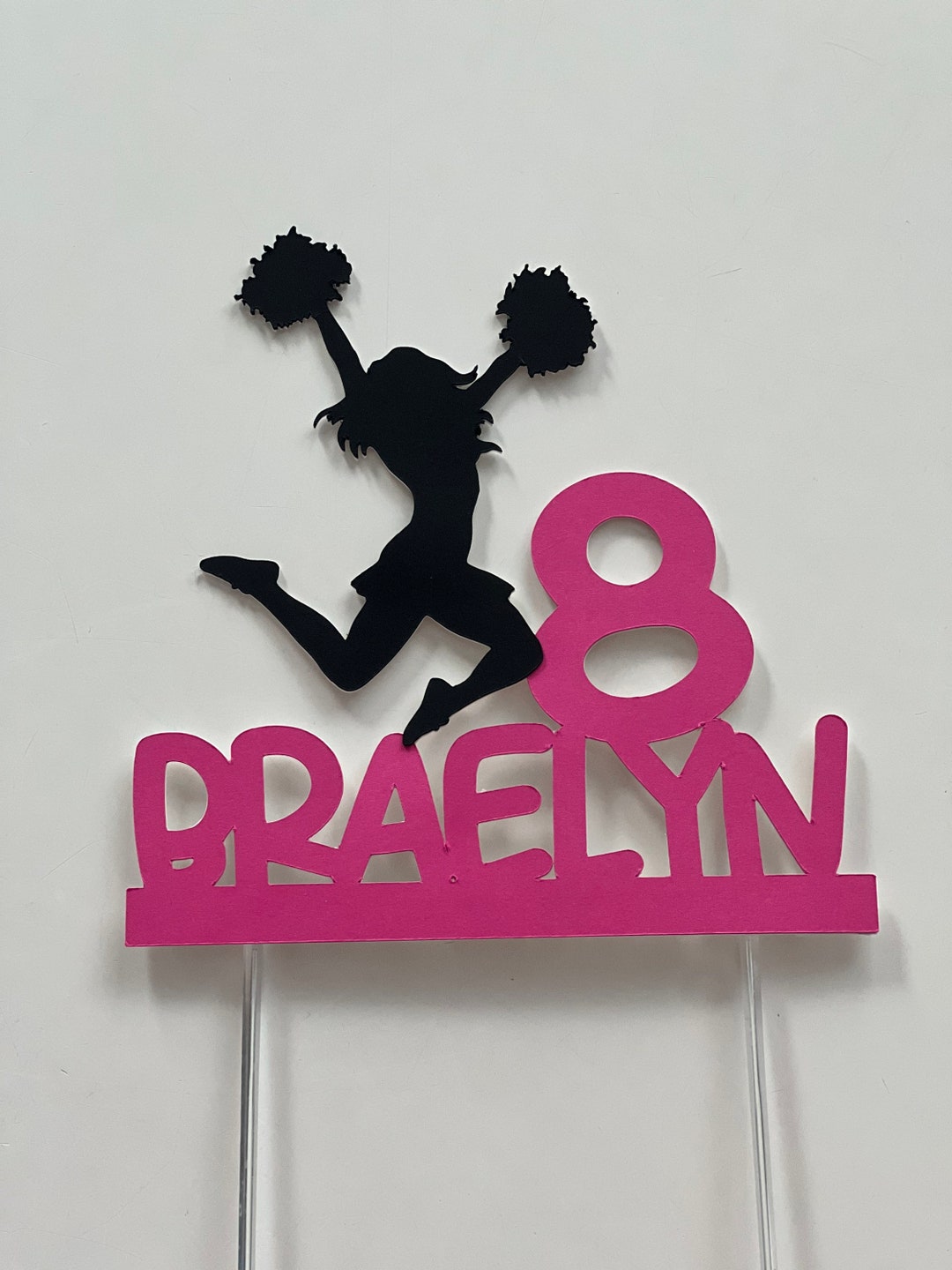 Cheer Cake Topper, Cheerleader Cake Topper, Cheerleading Cake Topper ...