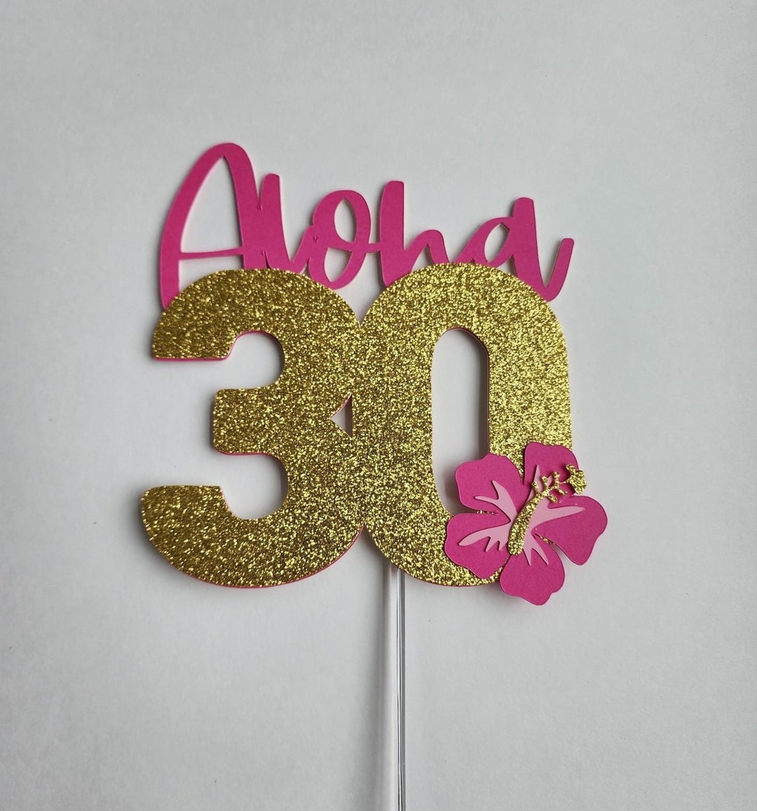 Aloha Cake Topper, Hawaiian Cake Topper, Luau Cake Topper, Hawaii Theme ...