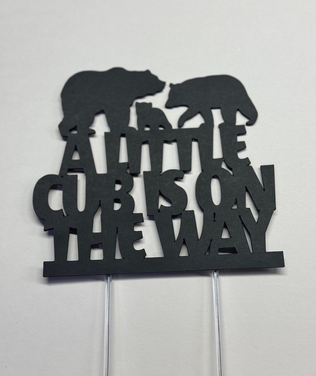 Bear Baby Shower Cake Topper, Bear Cub Cake Topper, Baby Bear Cake ...